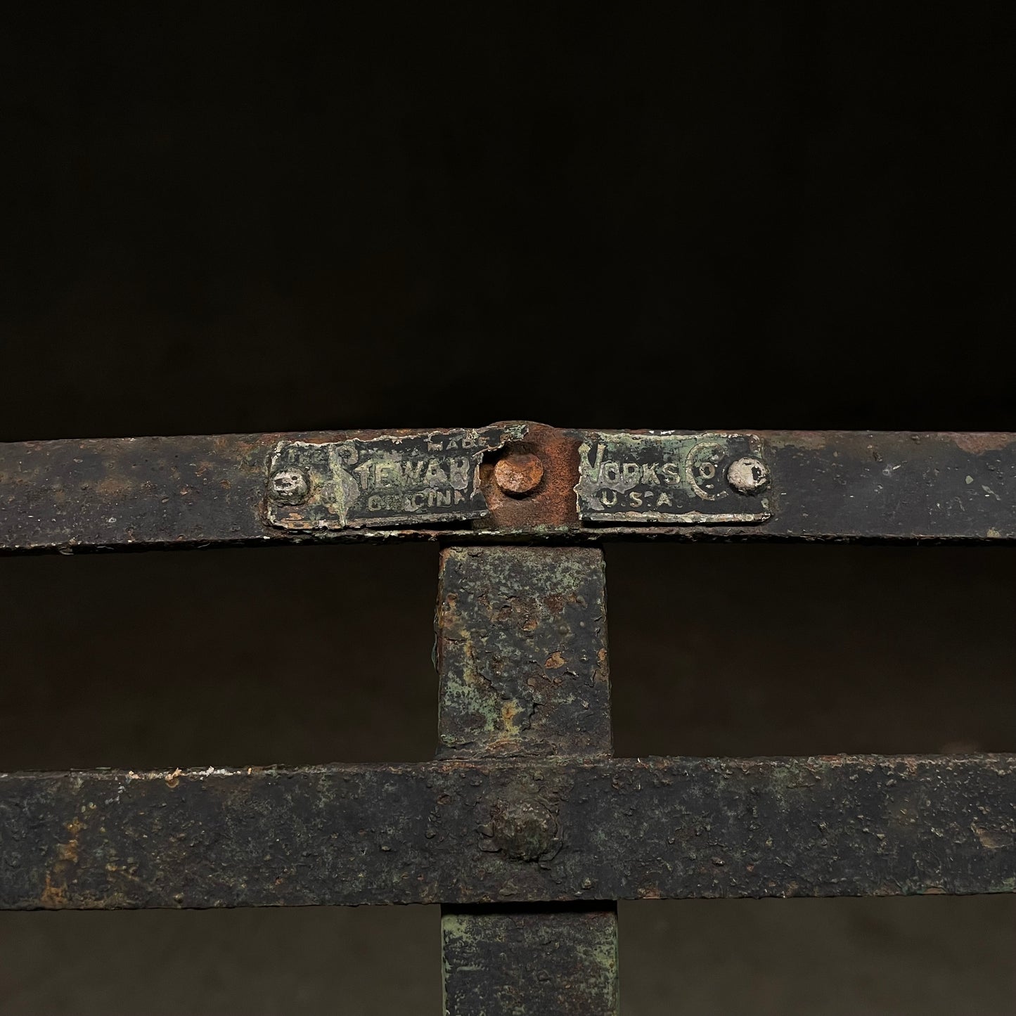 1910 Iron Garden Bench by STEWART Iron Works