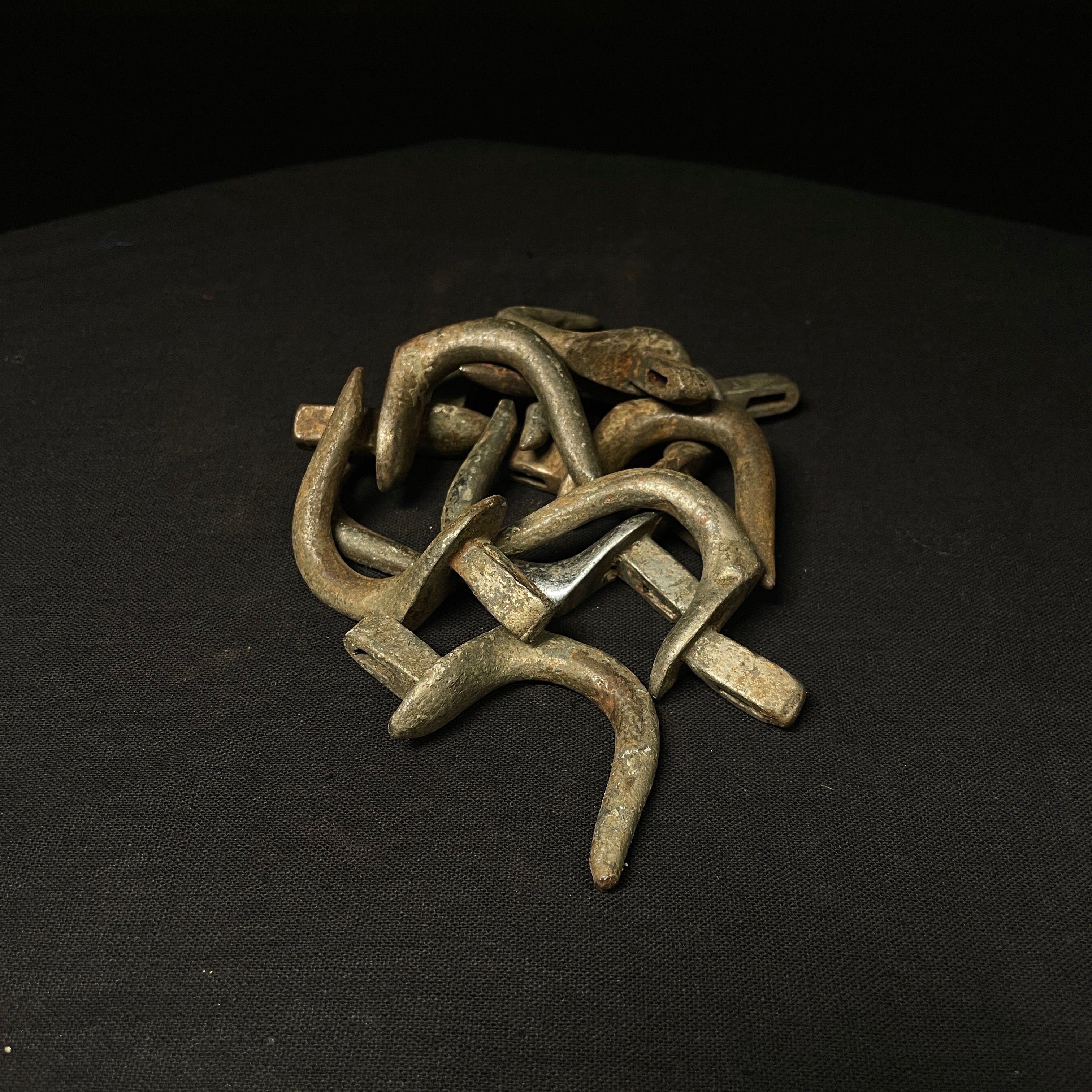 1930 Cast Hooks from a Meat Rack