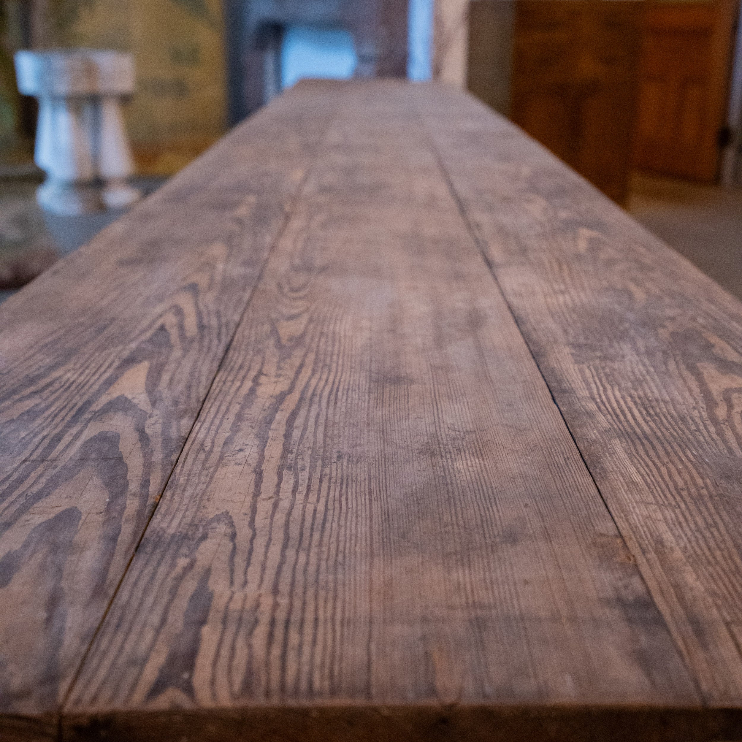 1890 14ft pine mercantile farm table