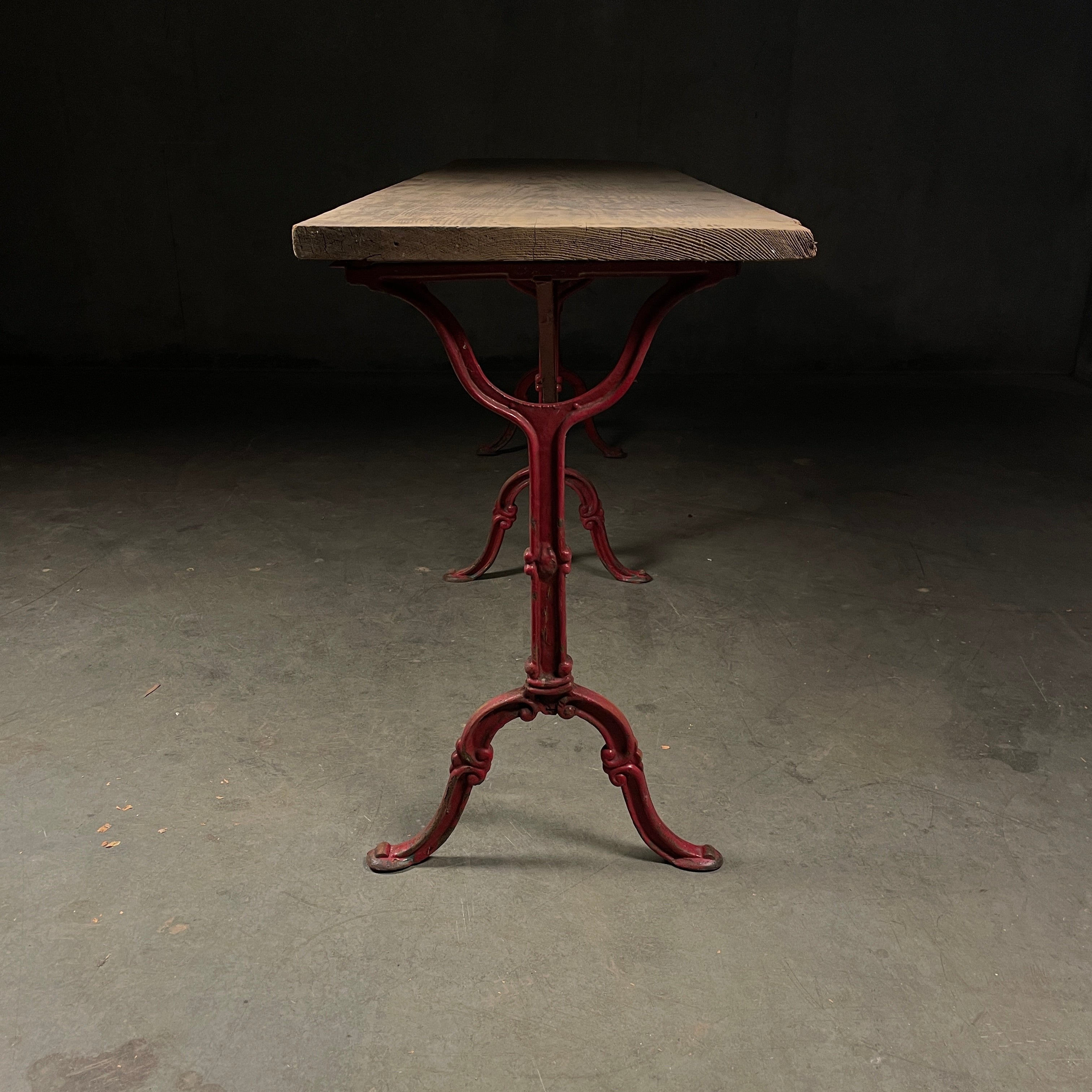 1890 Cast Iron Long Bistro Table