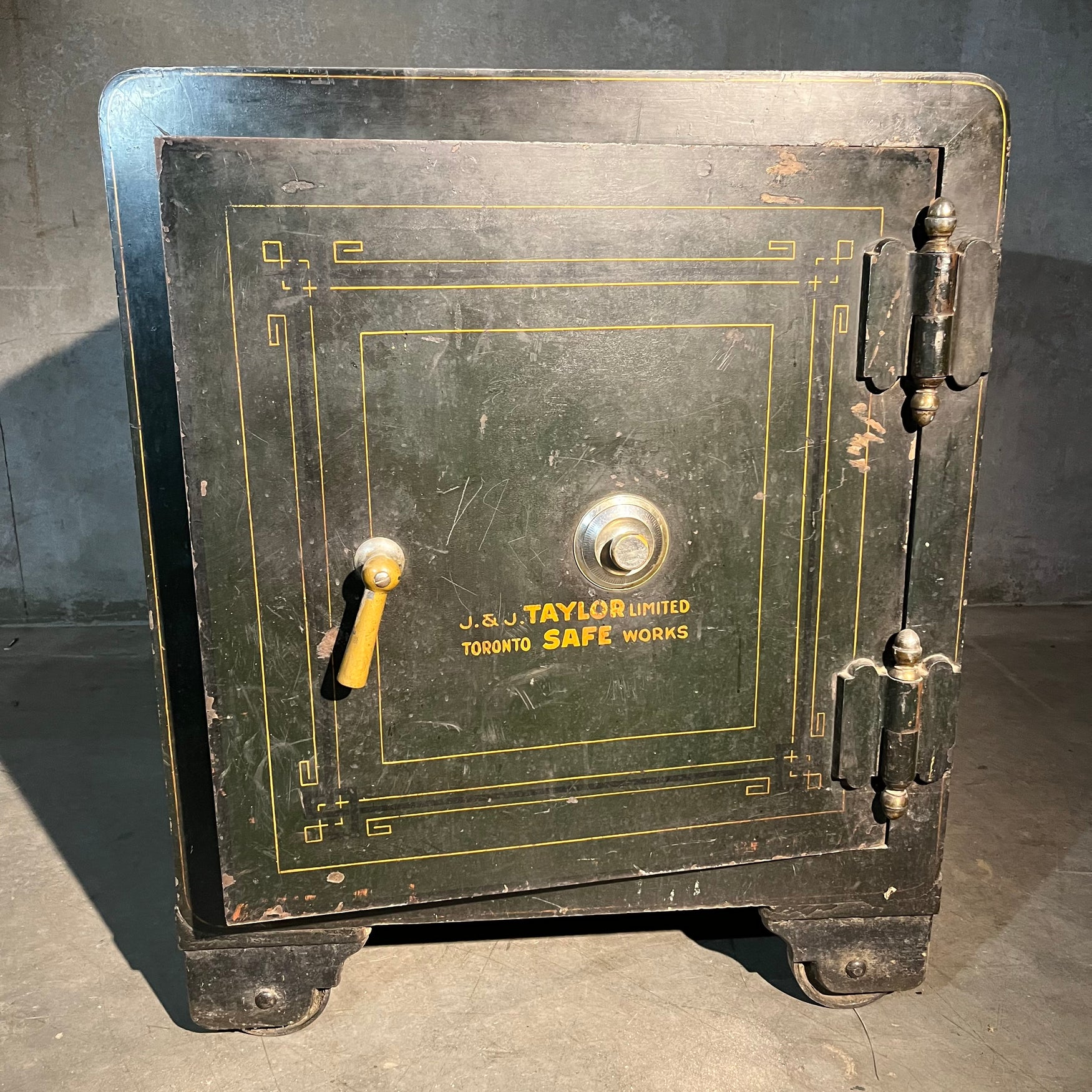 Decorated c 1900. J. J. Combination SAFE