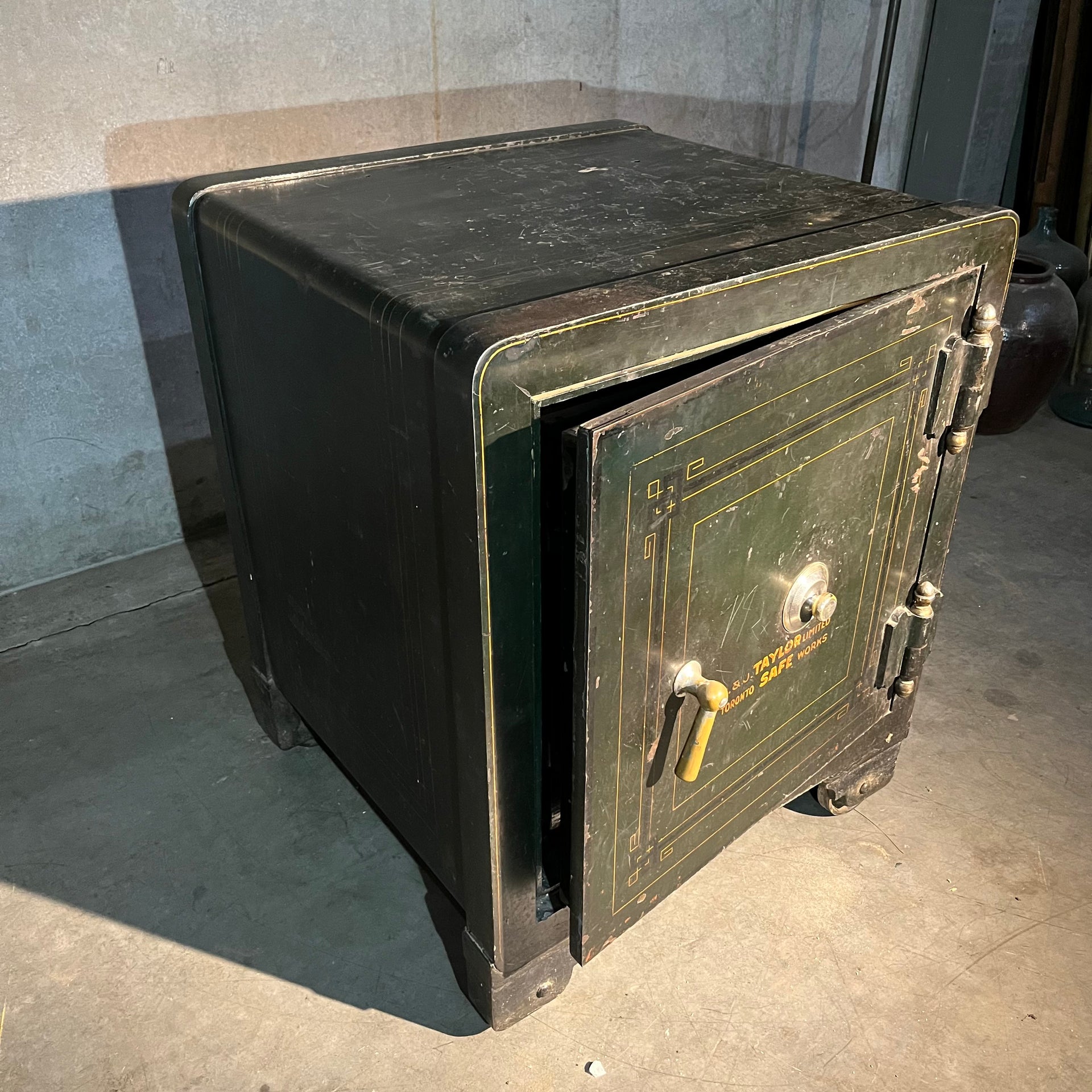 Decorated c 1900. J. J. Combination SAFE