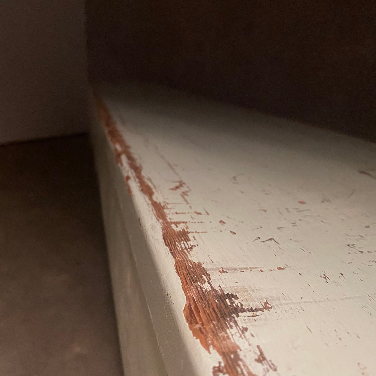 C 1910 Country BENCH /ORIGINAL PAINT – Scott Landon Antiques and Interiors