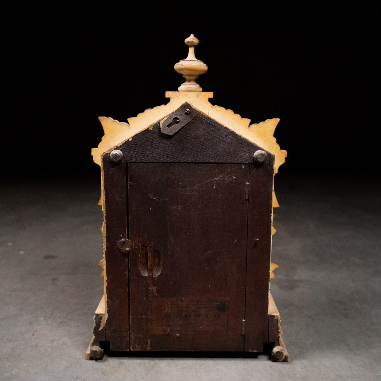 1900 ANSONIA wood mantle clock. – Scott Landon Antiques and Interiors