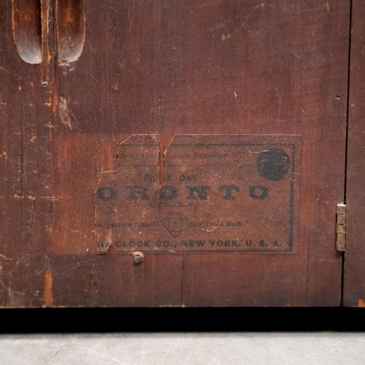 1900 ANSONIA wood mantle clock. – Scott Landon Antiques and Interiors