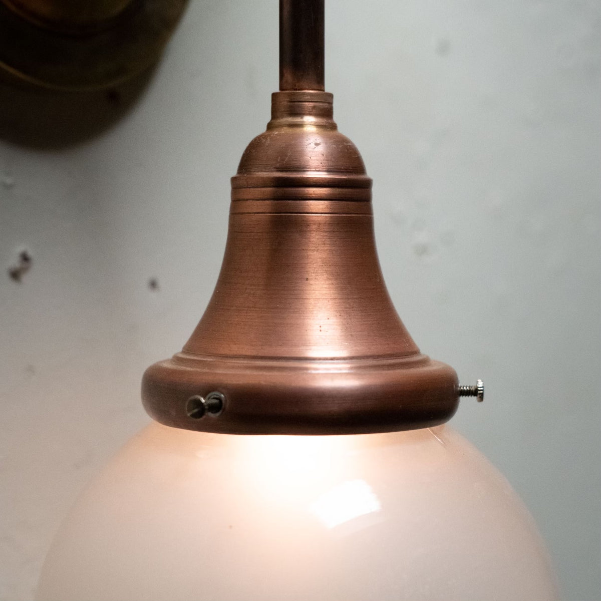 Mcm style up down copper sconce light – Scott Landon Antiques and Interiors
