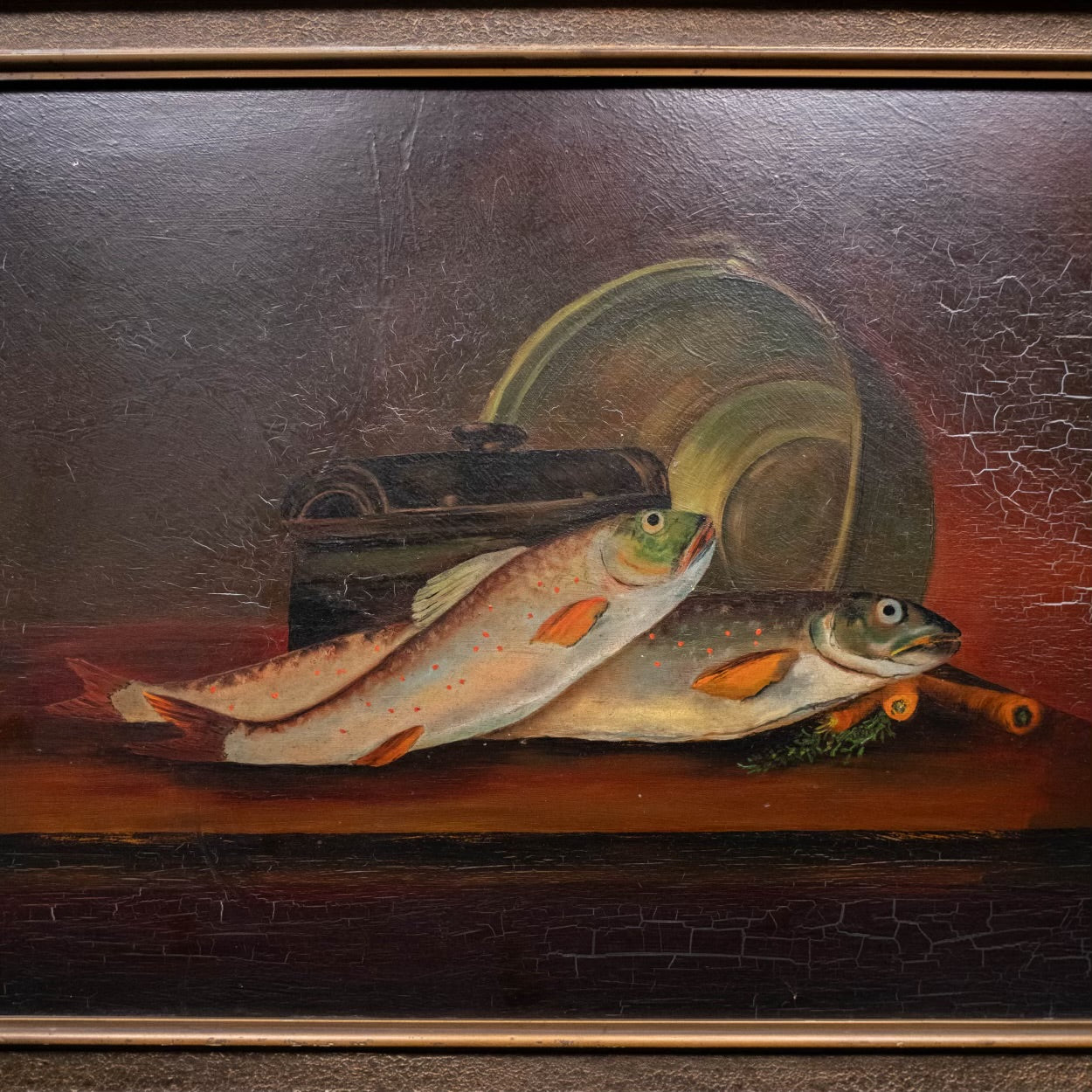 1900-1920 folk art painting fish – Scott Landon Antiques and Interiors