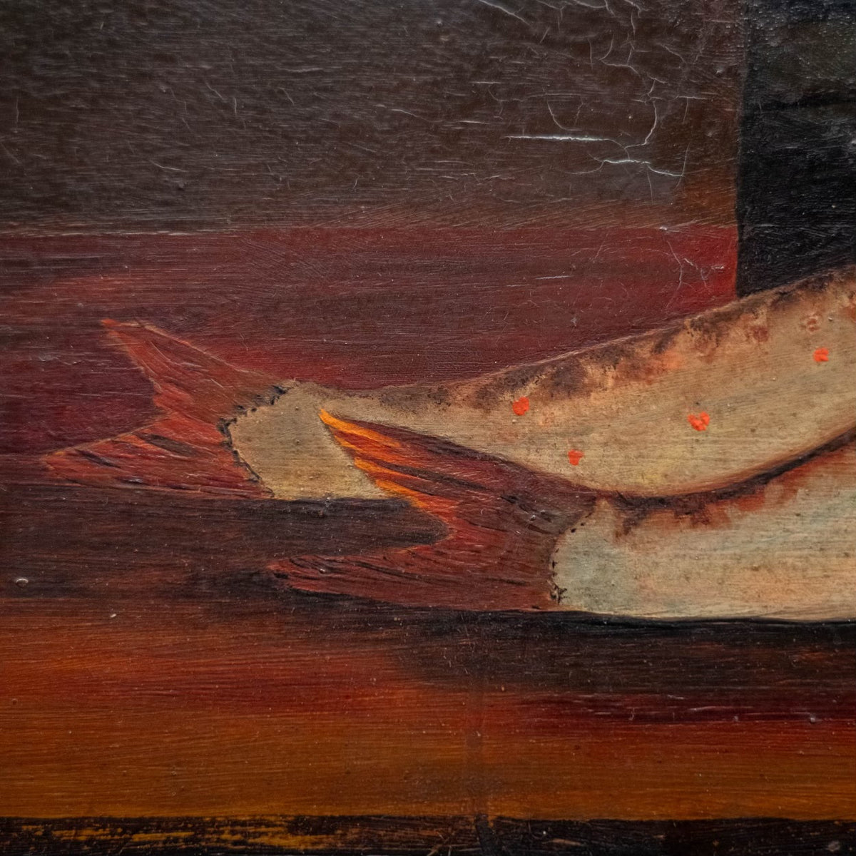1900-1920 folk art painting fish – Scott Landon Antiques and Interiors