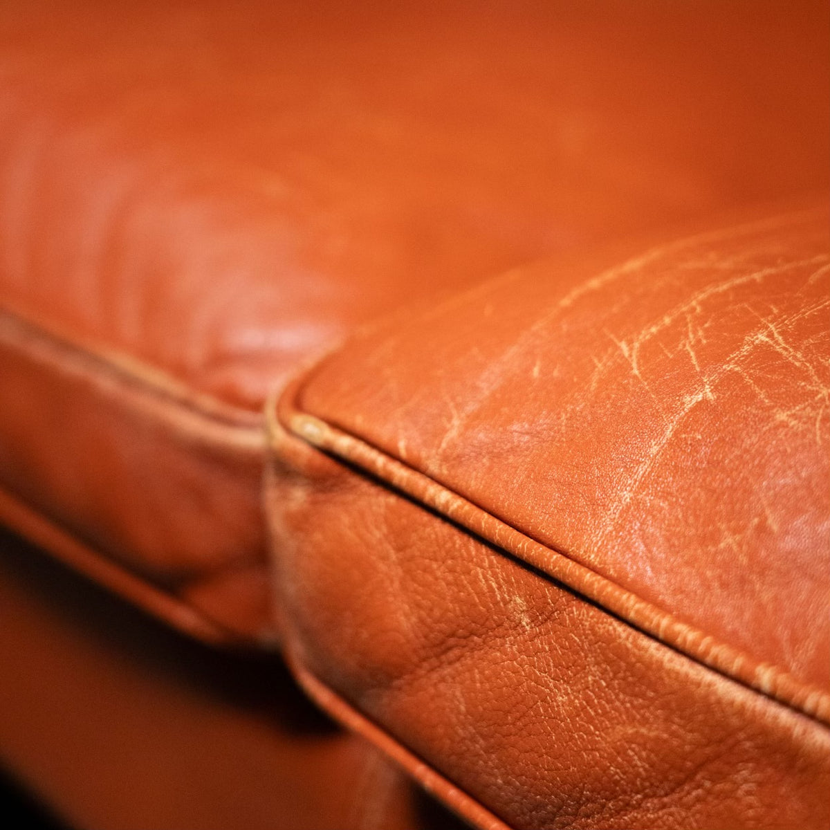 Vintage mcm leather sofa by STOUBY – Scott Landon Antiques and Interiors