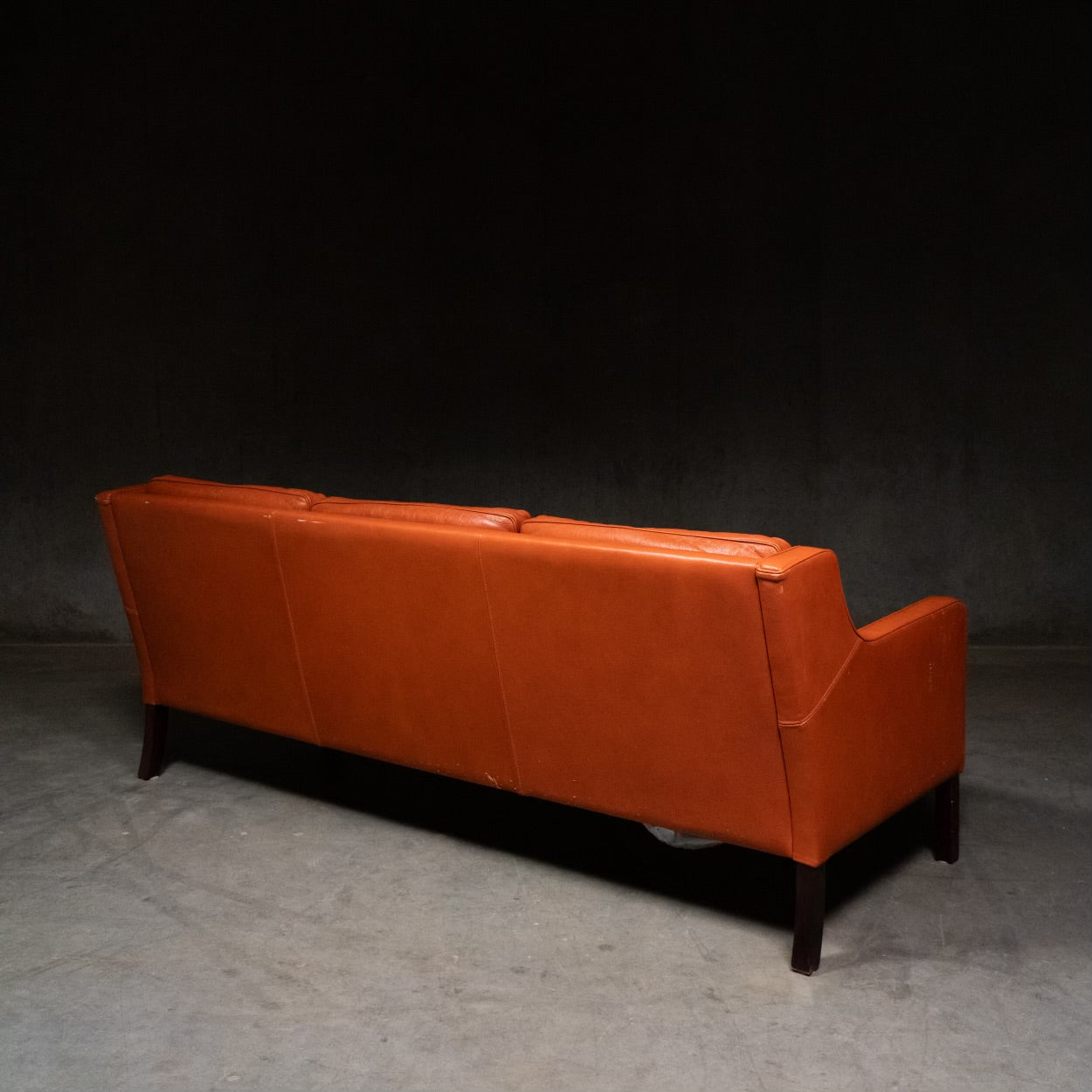 Vintage mcm leather sofa by STOUBY – Scott Landon Antiques and Interiors
