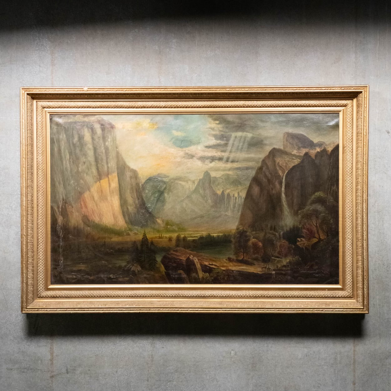 1897 Large oil painting – Scott Landon Antiques and Interiors