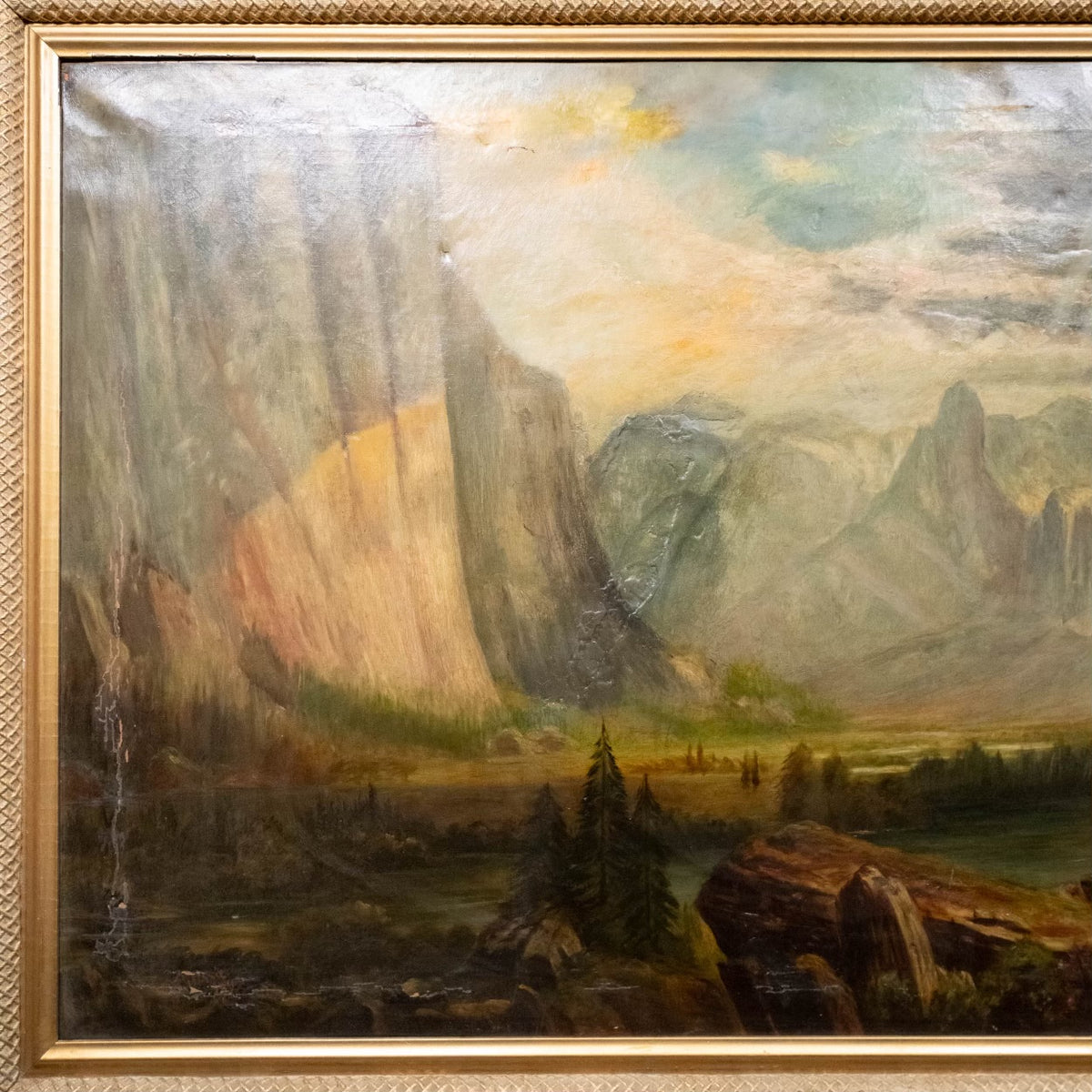 1897 Large oil painting – Scott Landon Antiques and Interiors
