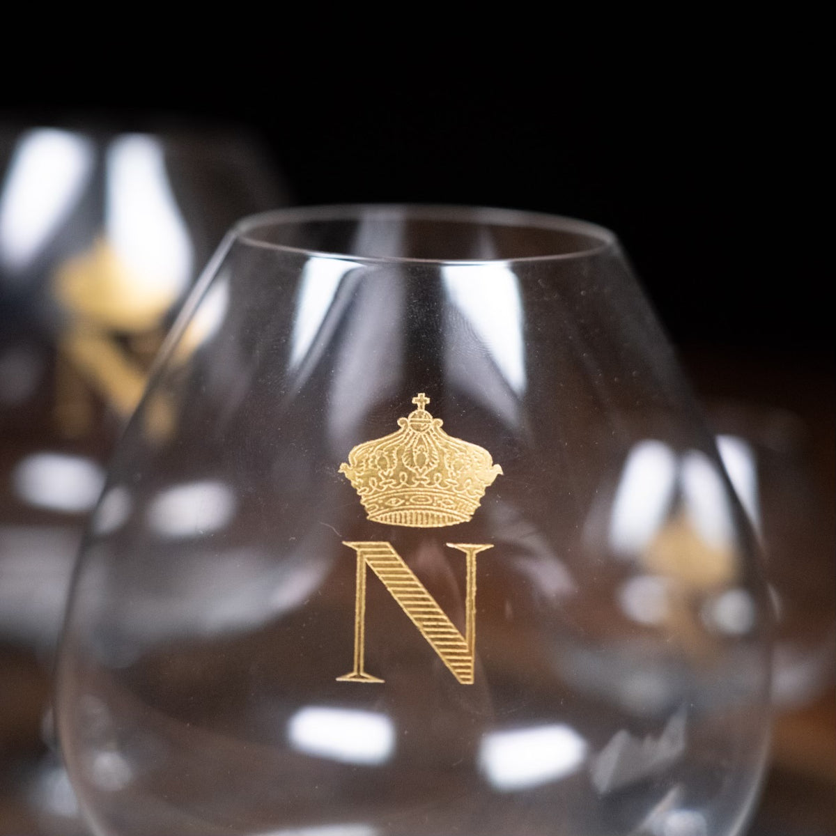 Vintage Baccarat Crystal Large NAPOLEON Cognac Brandy Snifter glasses ...