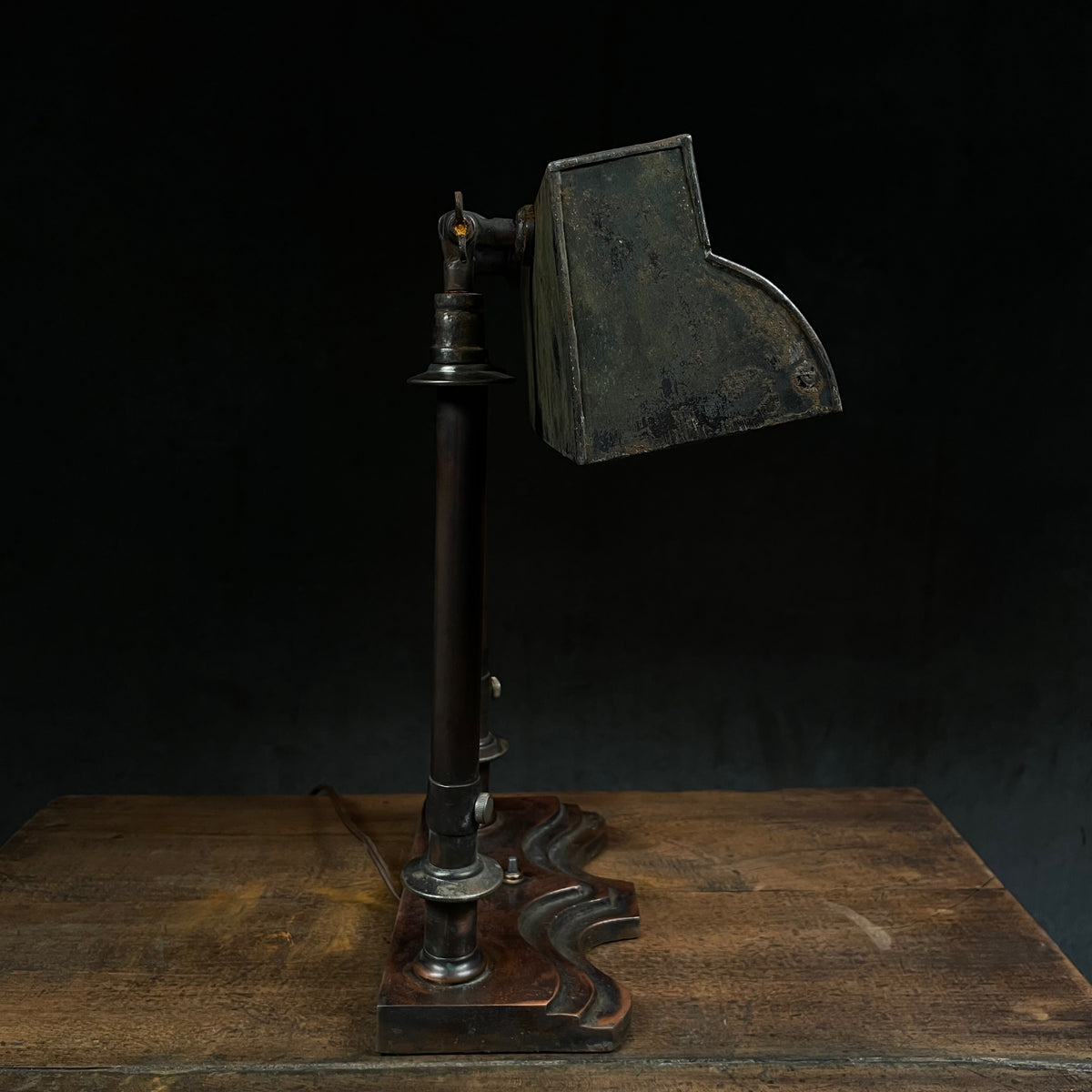 1930 Solid Copper brass library Table Lamp – Scott Landon Antiques and ...