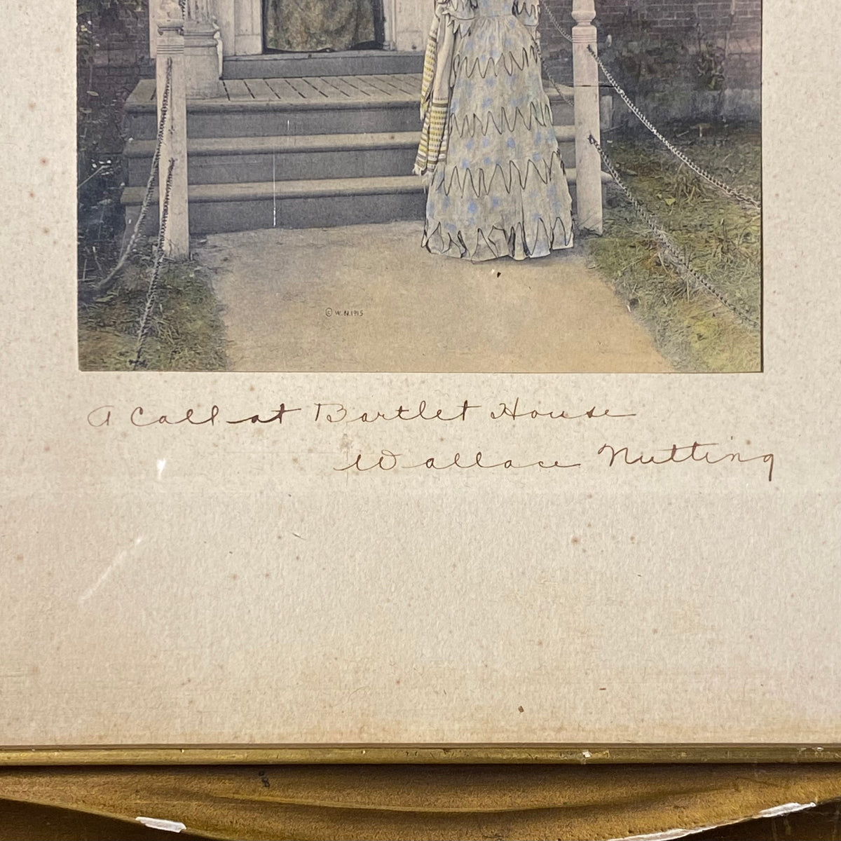 "A Call at Bartlet House" By Wallace Nutting Framed Litho – Scott ...
