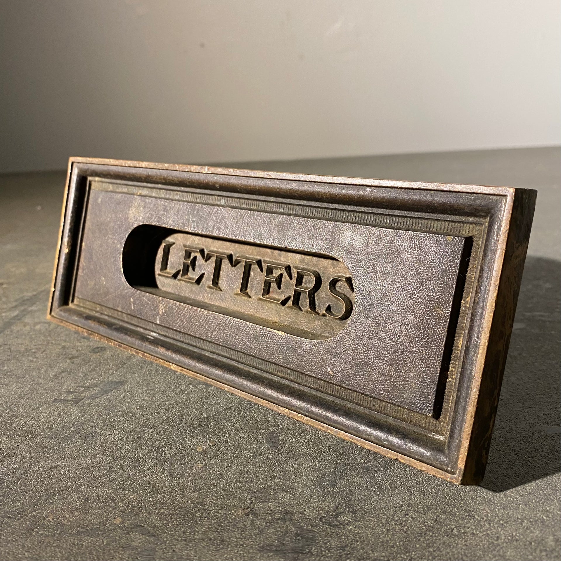 1910 Brass Letter Slot