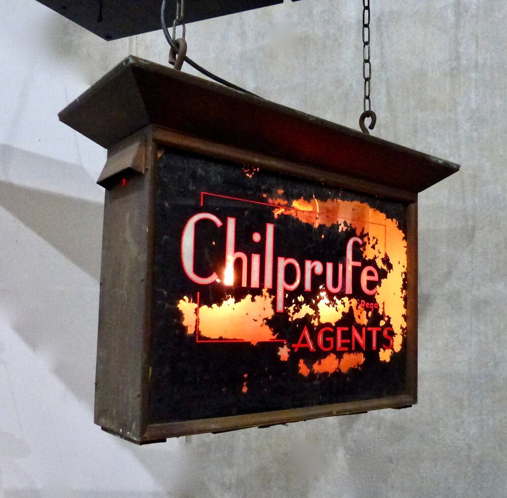 1930s Double-Sided English Outdoor Copper Advertising Sign