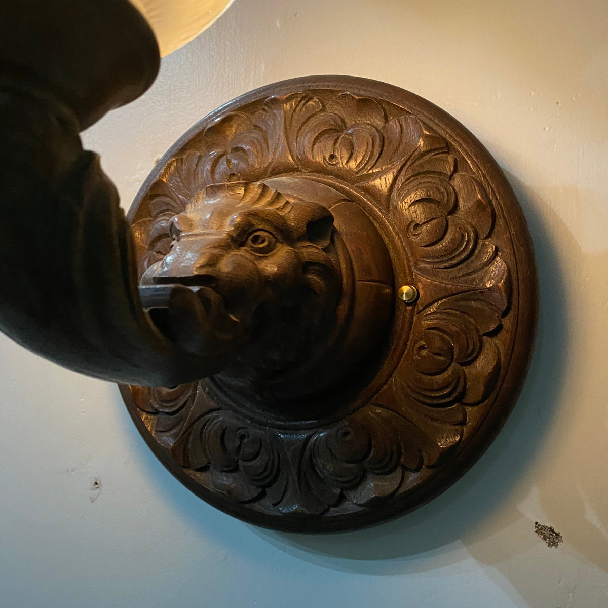 1930 Lions Head Wooden FRENCH Sconces – Scott Landon Antiques and Interiors